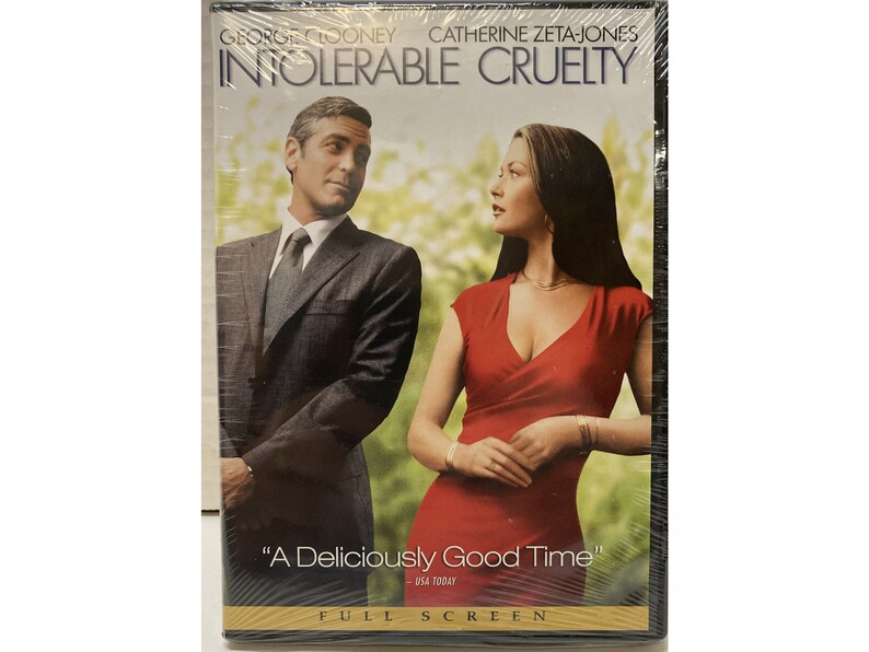 Intolerable Cruelty (DVD, 2004, Full Frame Edition) George Clooney, New ...