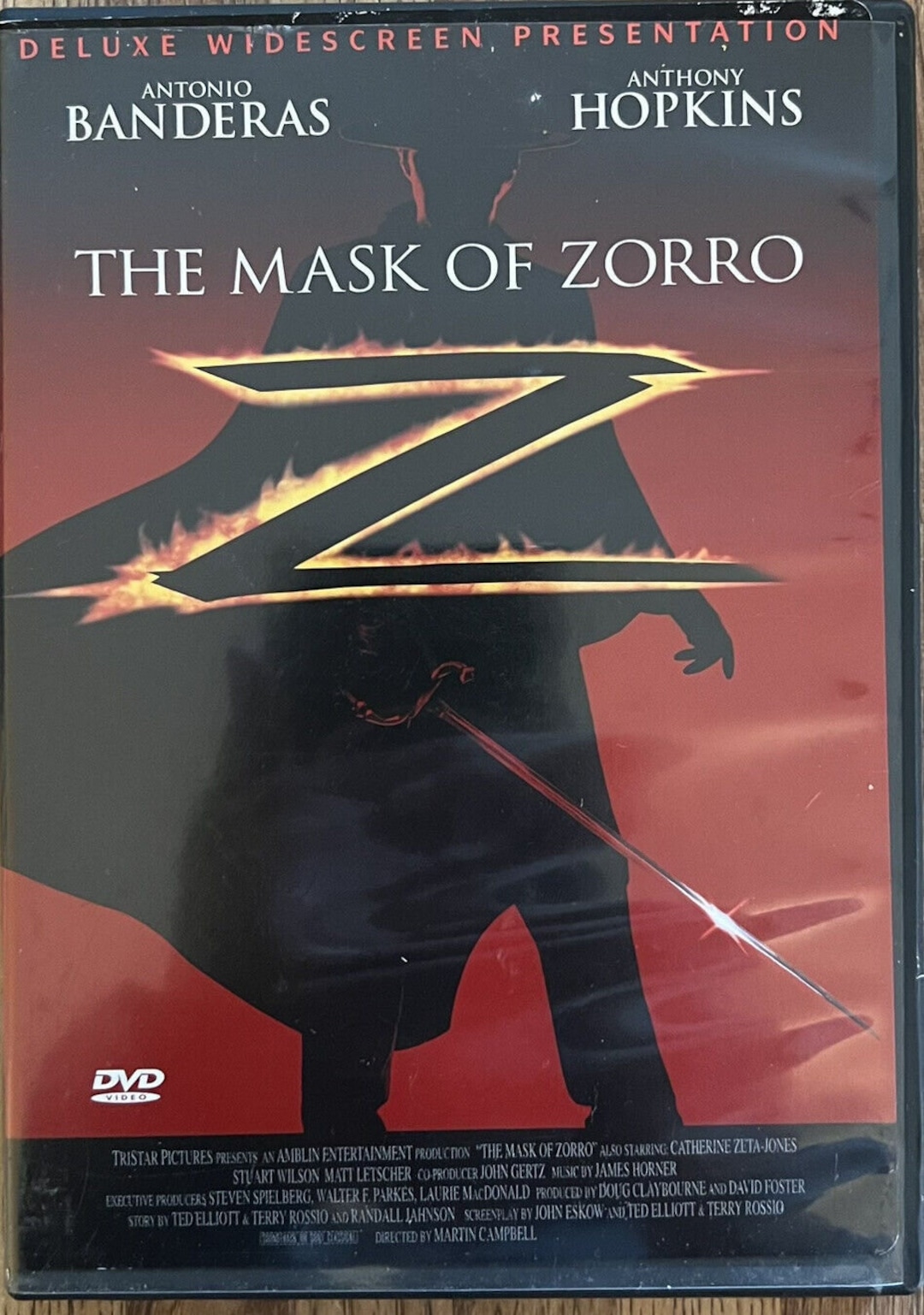 The Mask of Zorro DVD, 1998 Antonio Banderas, Anthony Hopkins - Etsy
