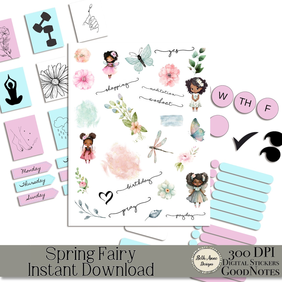 Goodnotes Stickers, Instant Download, Digital Stickers, Clip Art ...