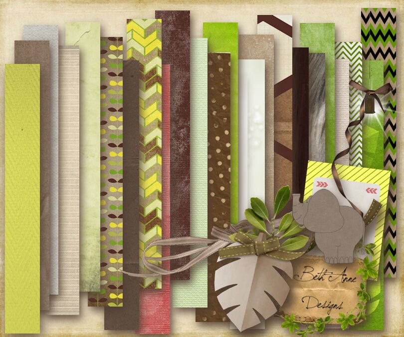 Instant Download Digital Scrapbook Kit Digital Scrapbook Embellishments ...