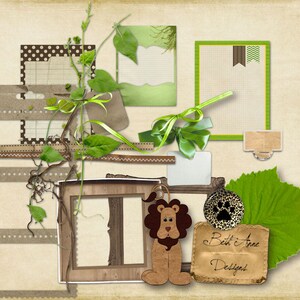 Instant Download Digital Scrapbook Kit Digital Scrapbook Embellishments ...