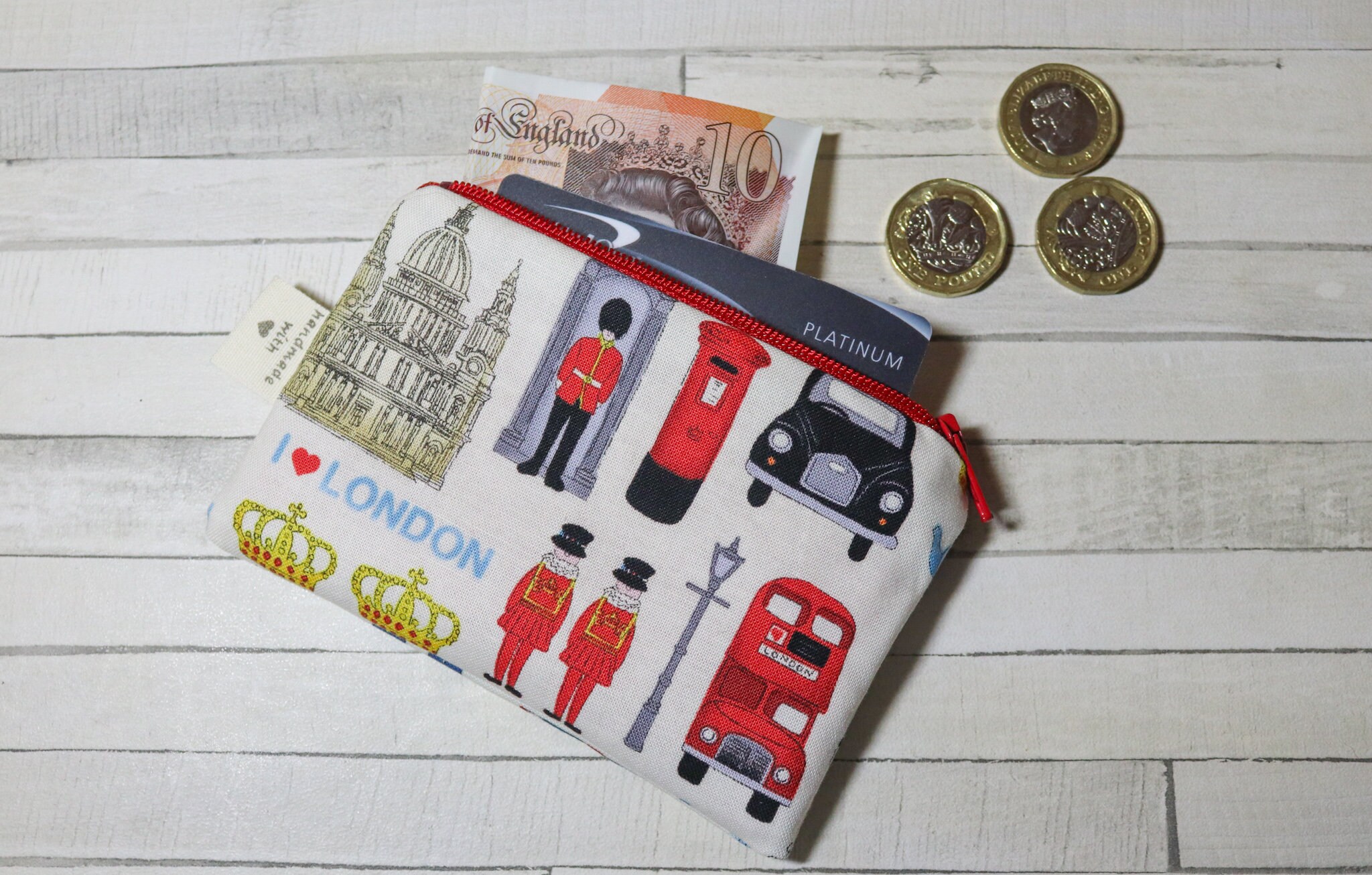 London Coin Purse I Heart London I Love London | Etsy