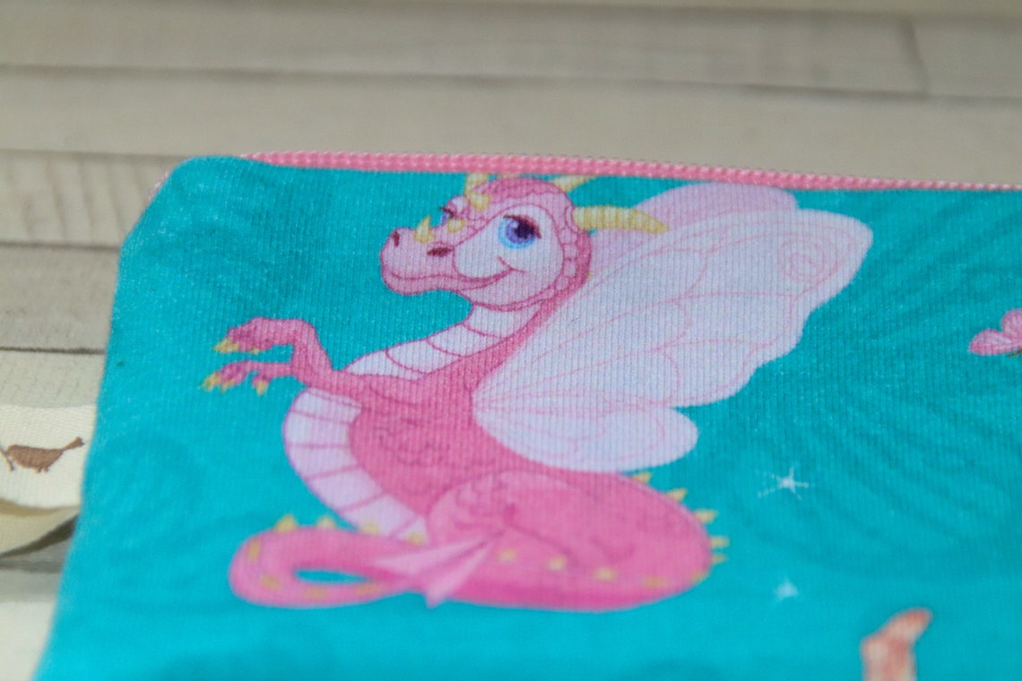Dragon Purse Coin Purse Change Purse Dragon and Fairies - Etsy