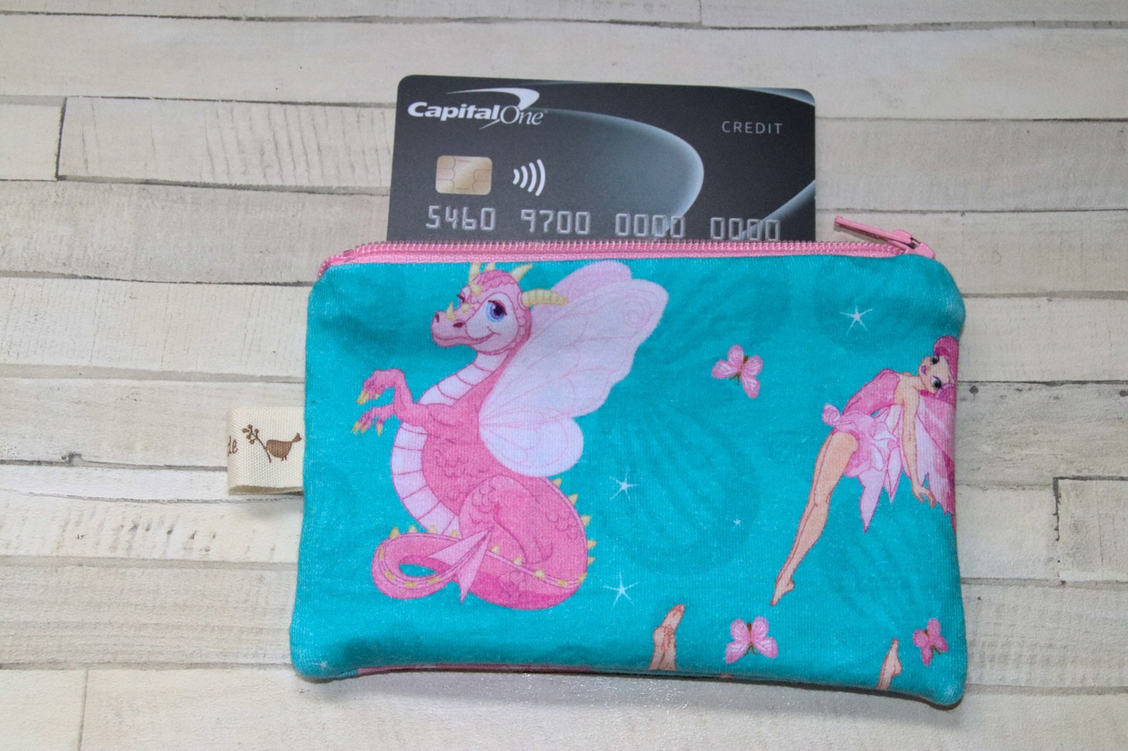 Dragon Purse Coin Purse Change Purse Dragon and Fairies - Etsy