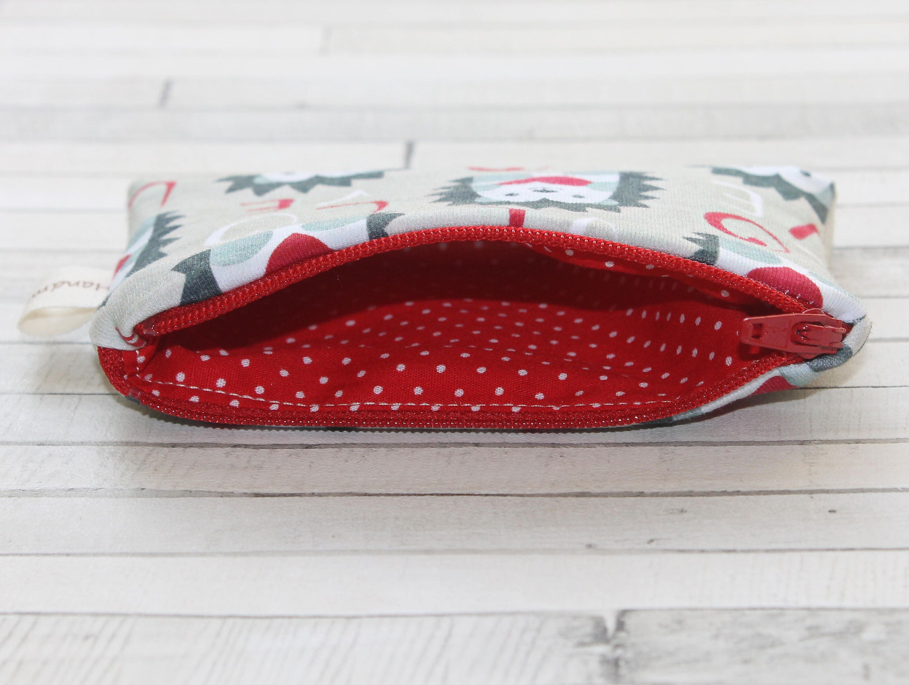 Coin purse change purse beige with hedgehogs love | Etsy