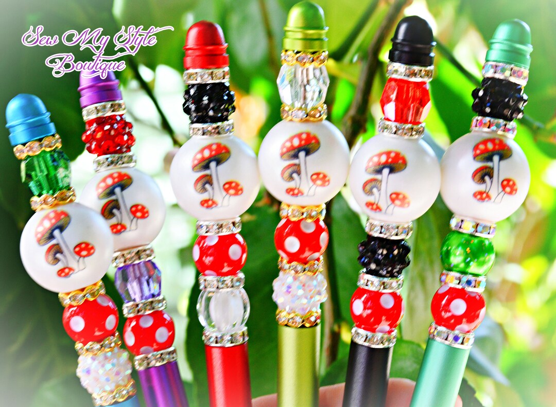 Beaded Pen/whimsical Mushroom Pen/pen Set or Singles/journal Pens/gift ...