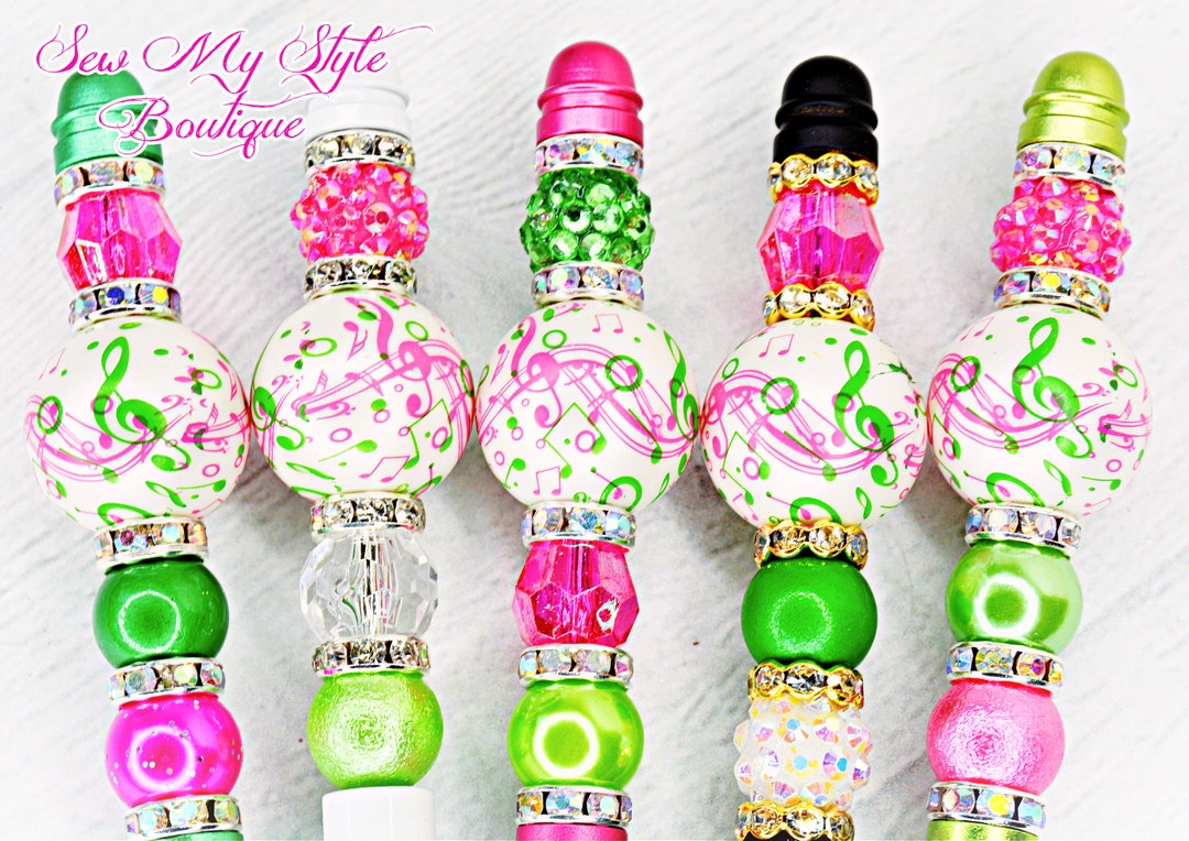 Beaded Pens/music Notes Pen/journal Pen/fancy Pens/planner Pen/gift for ...