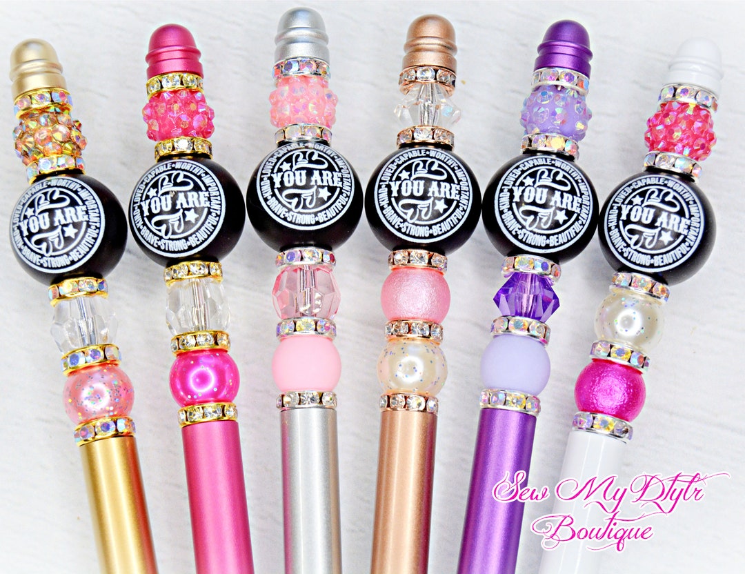 Pen/pen Set. Gift for Friends' Inspirational Journal Pens Beaded Fancy ...