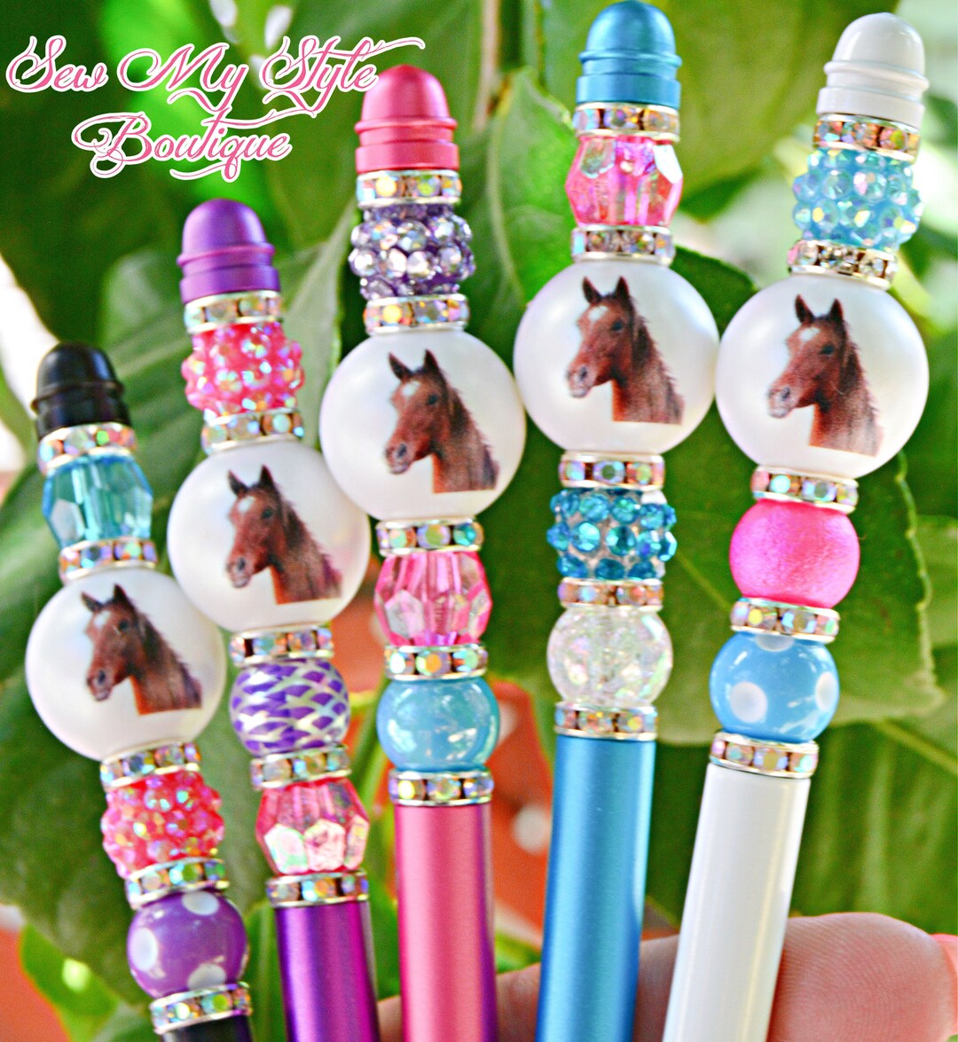 Beaded Pen/horse Bright Colors Pen/pen Sets/journal Pen/gift Pen/gifts ...