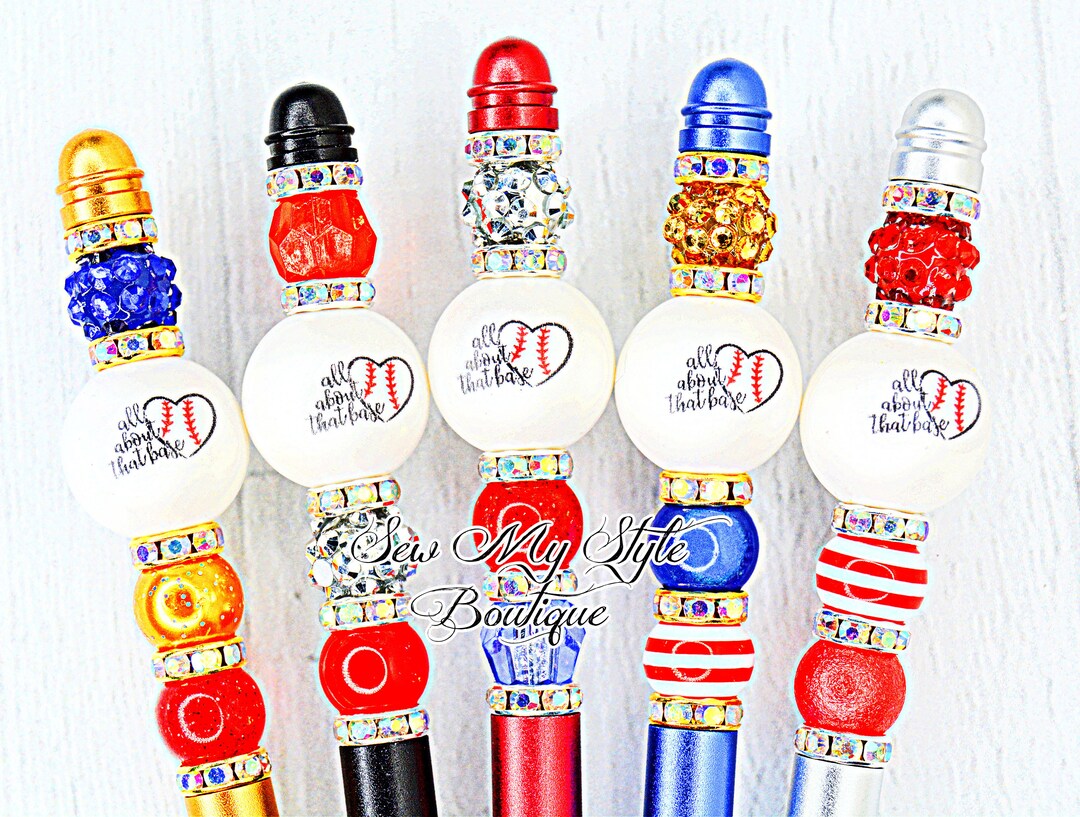 Beaded Pen/all ABOUT THAT Baseball/base/ Pen/sports Team/you Choose ...