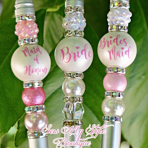 Beaded Pens/ Lots of Colors/bride Pen/maid of HONER Gift Pen/bridesmaid ...