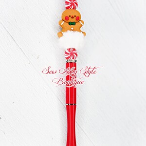 Gingerbread Fluff Beaded Pens/gift Pens/christmas Cookie Pens/holiday ...