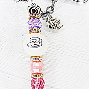 Tea Party Gift Purse Bag Charm Key Chain Gift for Friend/coworker ...