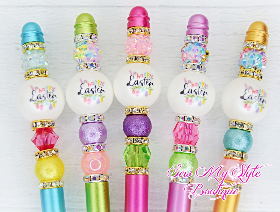 Beaded Pen/fancy Colorful SPRING Easter/happy Easter Pen/gift for ...