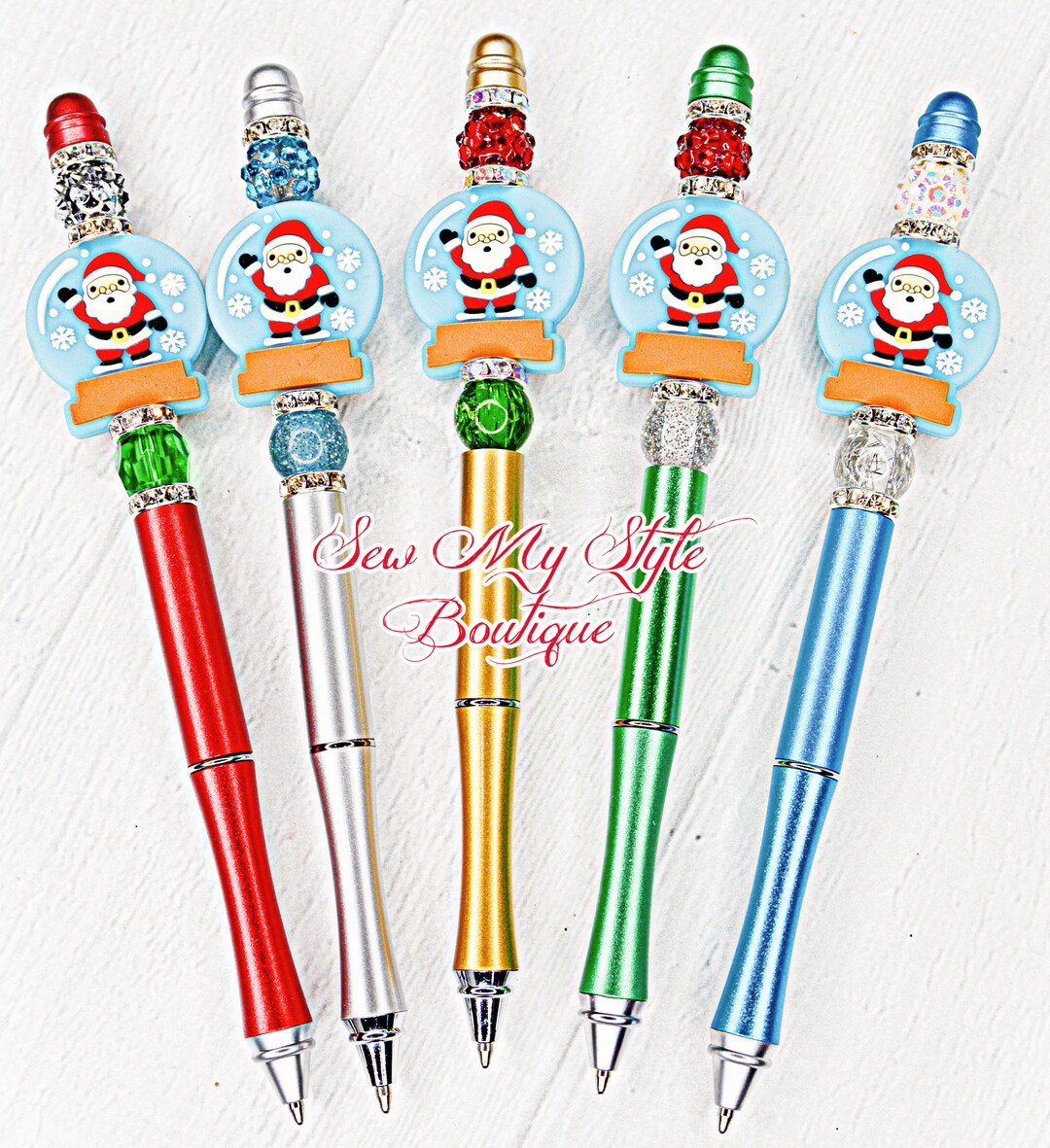 Santa Snow Globe Gift Pen for Friends/fancy Journal Pen/planner Pen ...