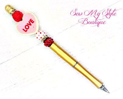 Heart Pens/valentine Heart Pens/gift for Friends/students/journal Pen ...