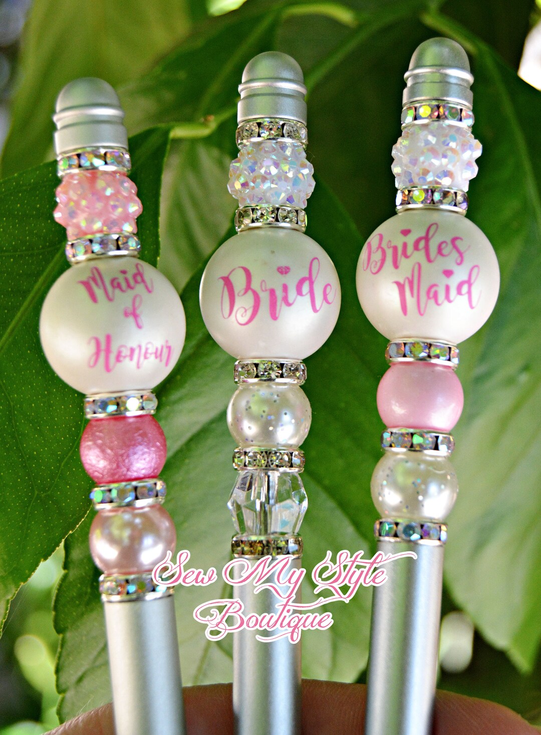 Beaded Pens/ Lots of Colors/bride Pen/maid of HONER Gift Pen/bridesmaid ...