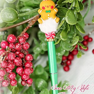 Gingerbread Fluff Beaded Pens/gift Pens/christmas Cookie Pens/holiday ...