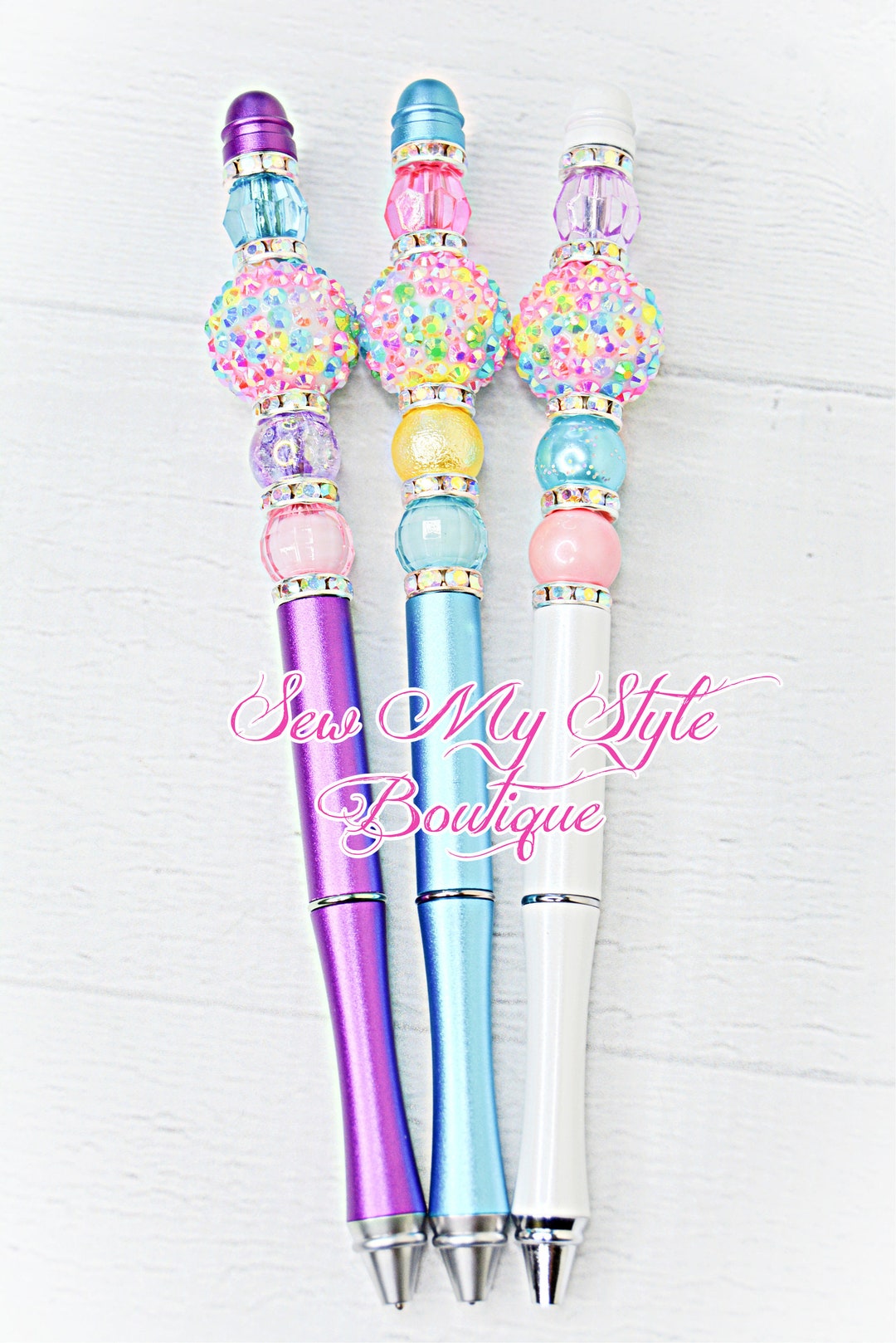 Beaded Pen/spring BLING Pen/journal Pen/fancy Pen/gift Pen/gift Pen Set ...