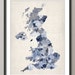 Great Britain UK Watercolor Map Art Print 621 | Etsy