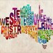 Typography Text Map of Australia, Art Print 893 - Etsy