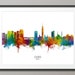 Cairo Skyline Egypt Cityscape Painting Art Print Poster CX - Etsy