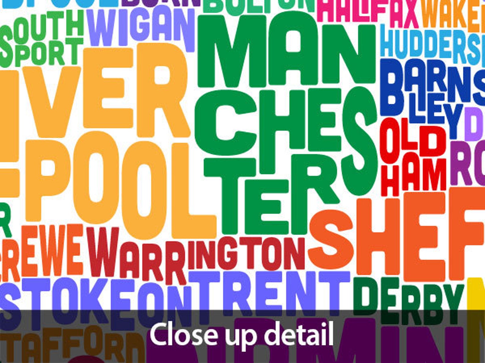 Great Britain UK City Text Map Art Print 232 - Etsy