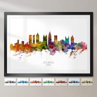 Atlanta Wall Art, Retro Atlanta Poster, Atlanta Poster, Atlanta Art ...