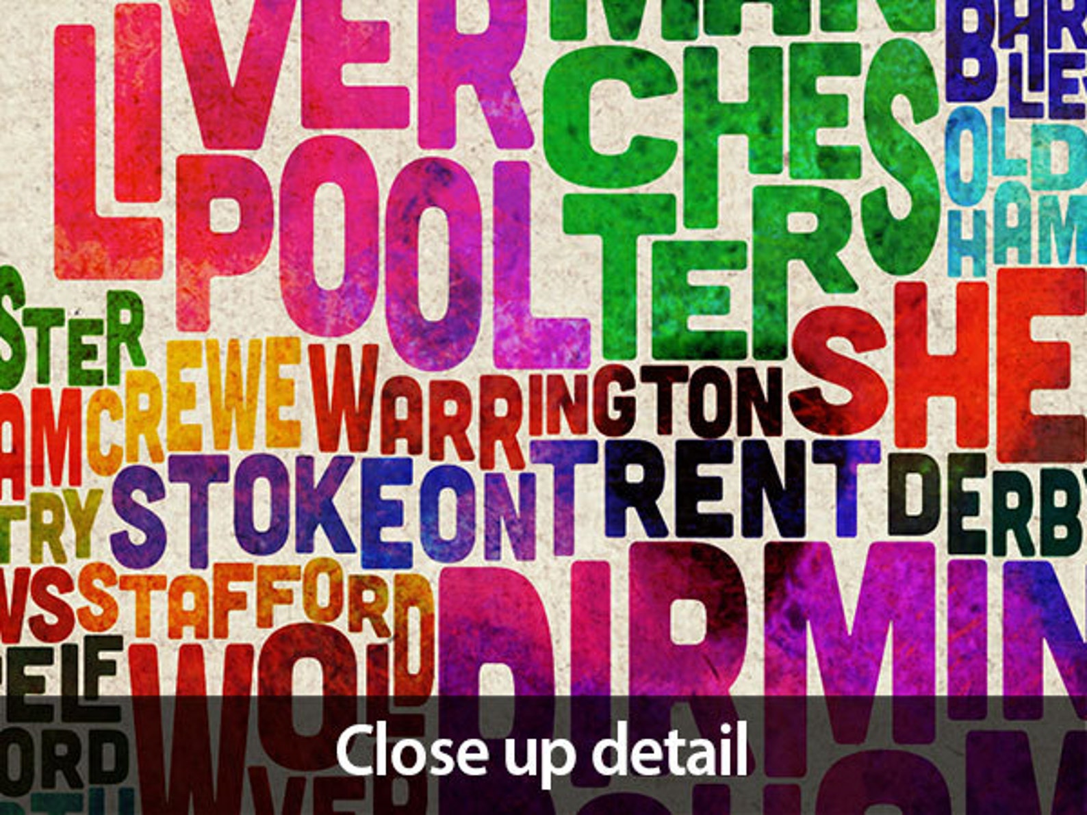 Great Britain UK City Text Map Art Print 229 - Etsy