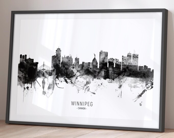 WINNIPEG - City Skyline, WPG, Manitoba - Etsy Canada