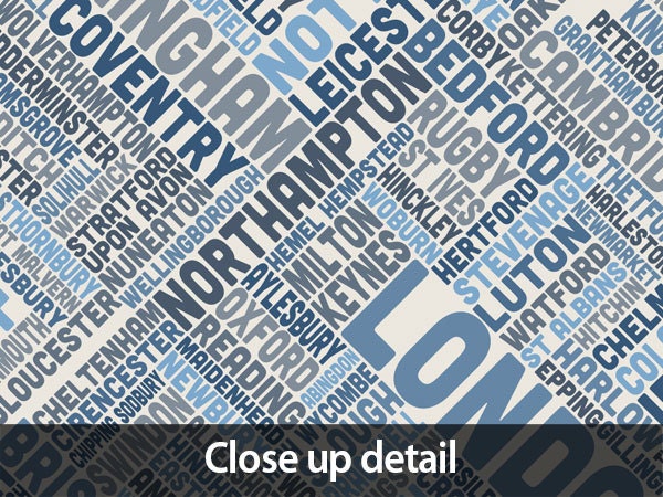 Great Britain UK City Text Map Art Print 308 - Etsy