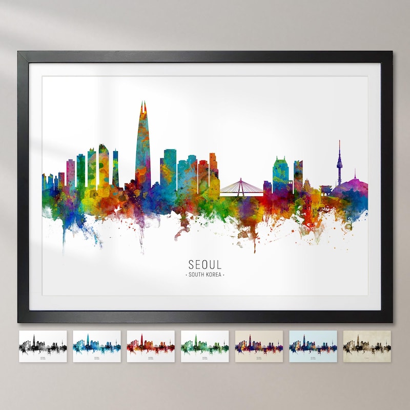 Horizontal Art Seoul - Etsy UK