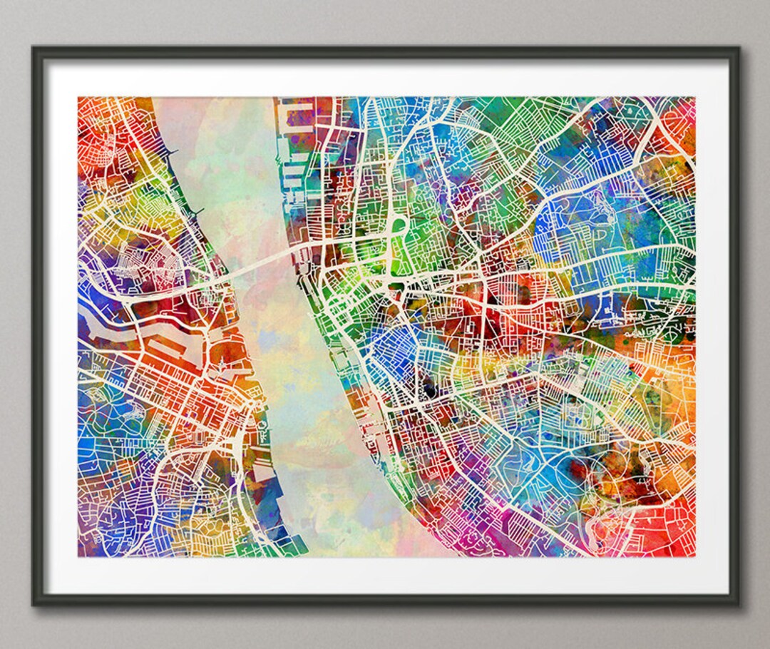 Liverpool Map, Liverpool England City Street Map, Art Print (1561) - Etsy