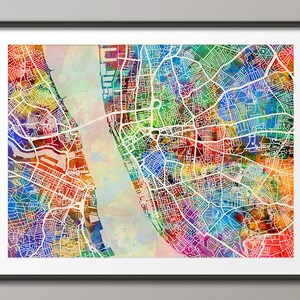 Liverpool Map, Liverpool England City Street Map, Art Print (1561) - Etsy