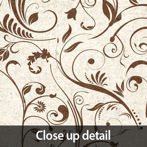 Map of the World Map Floral Swirls, Art Print 432 - Etsy