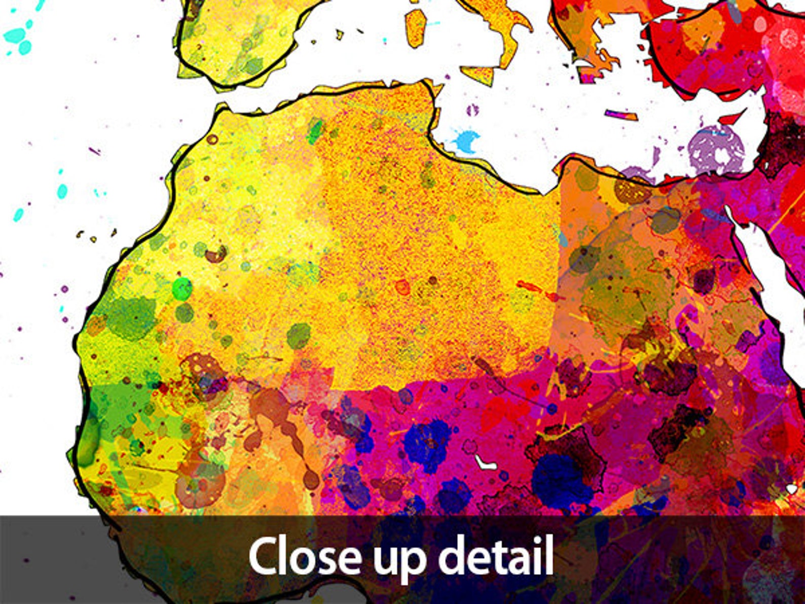 Watercolor Map of the World Map Art Print 1151 - Etsy