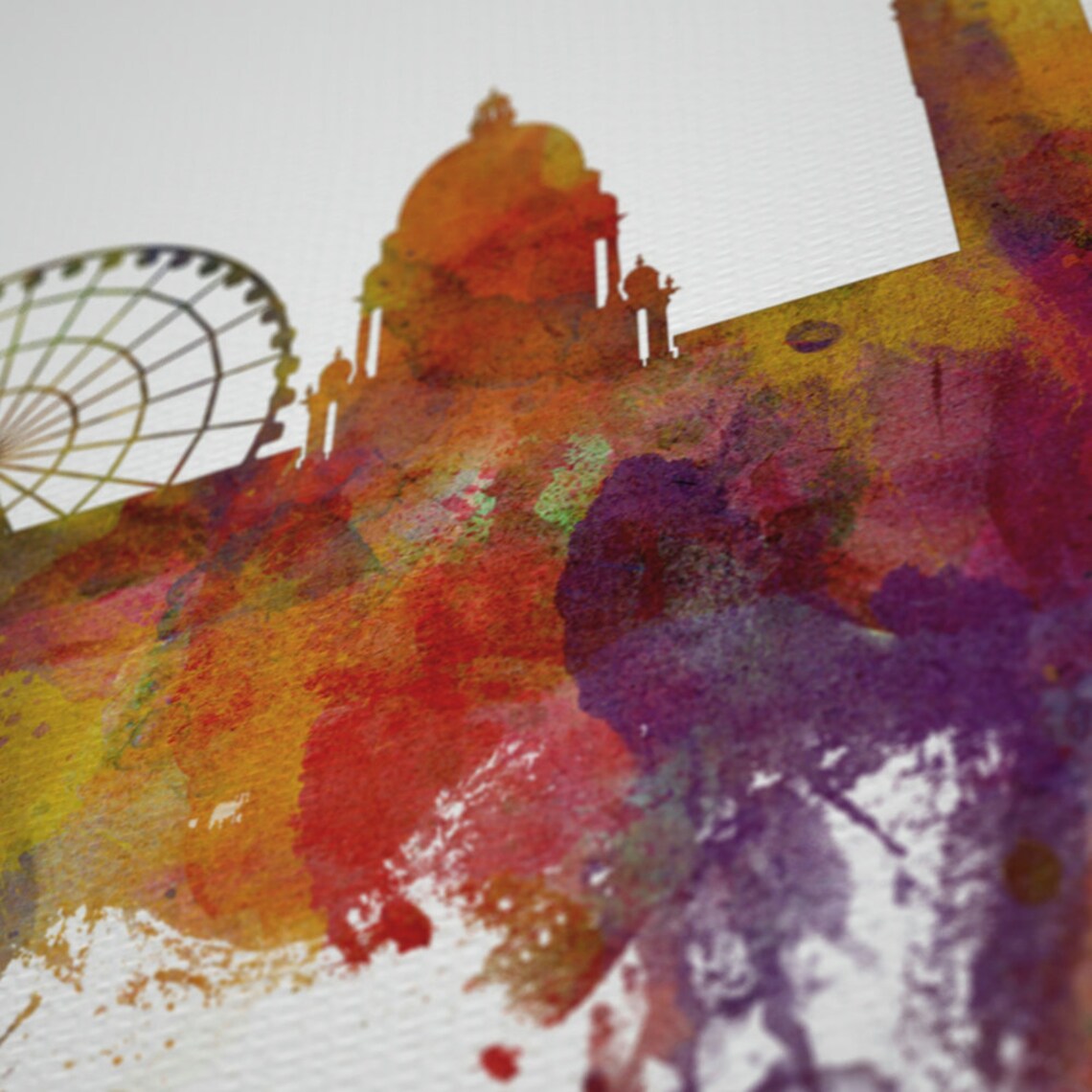 Belfast Skyline Canvas Belfast N Ireland Cityscape Canvas Art - Etsy Canada