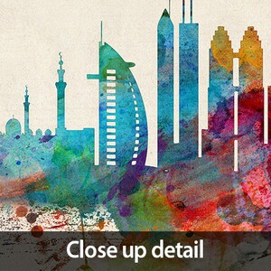 Dubai Skyline, Dubai UAE Cityscape Art Print (1000) - Etsy