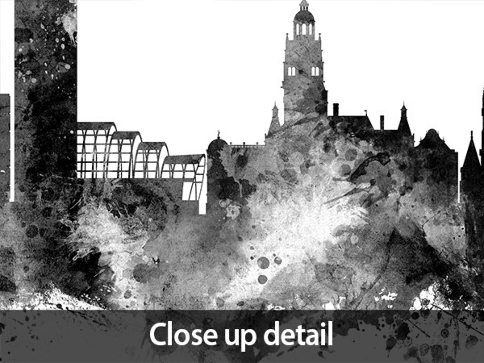 Sheffield Skyline Sheffield England Cityscape Art Print - Etsy