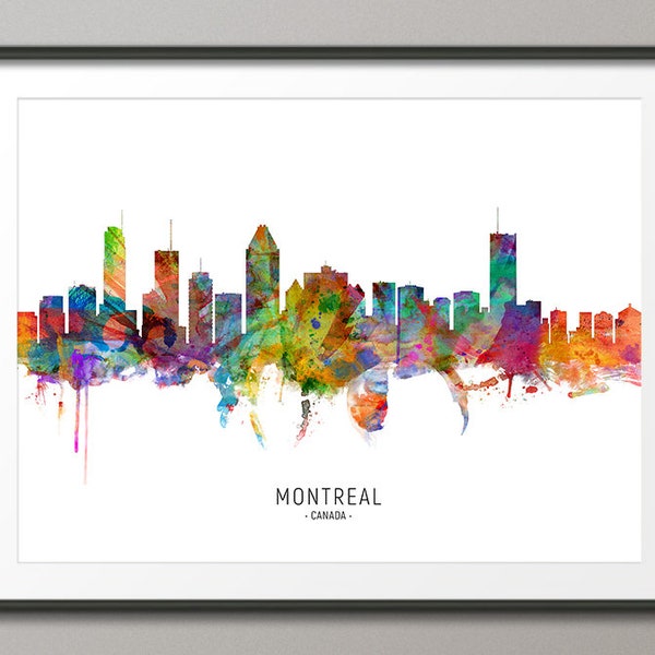 Montreal Skyline Wall Art - Etsy
