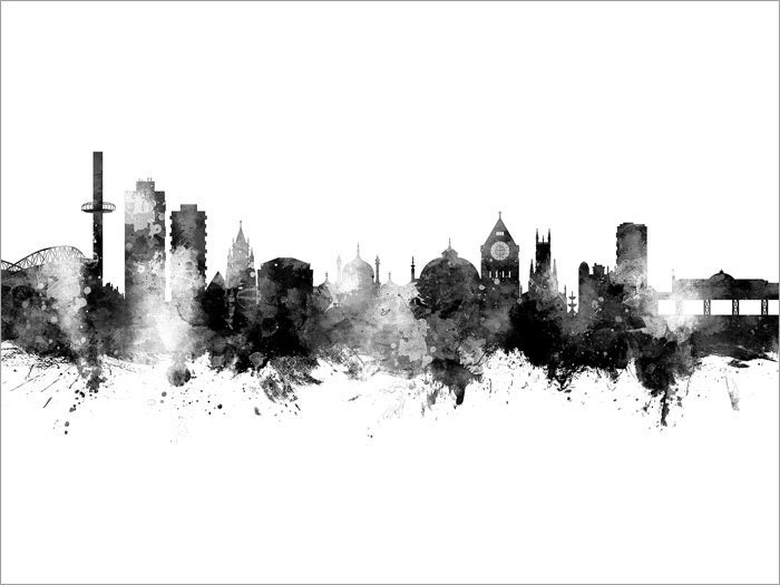 Brighton Skyline Brighton England Cityscape Art Print Poster - Etsy UK