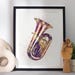 Tuba, Abstract Watercolor Music Instrument Art Print (2496) - Etsy