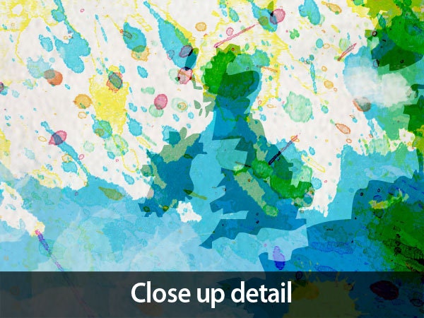 Paint Splashes Map of the World Map Canvas Art Print 168 - Etsy