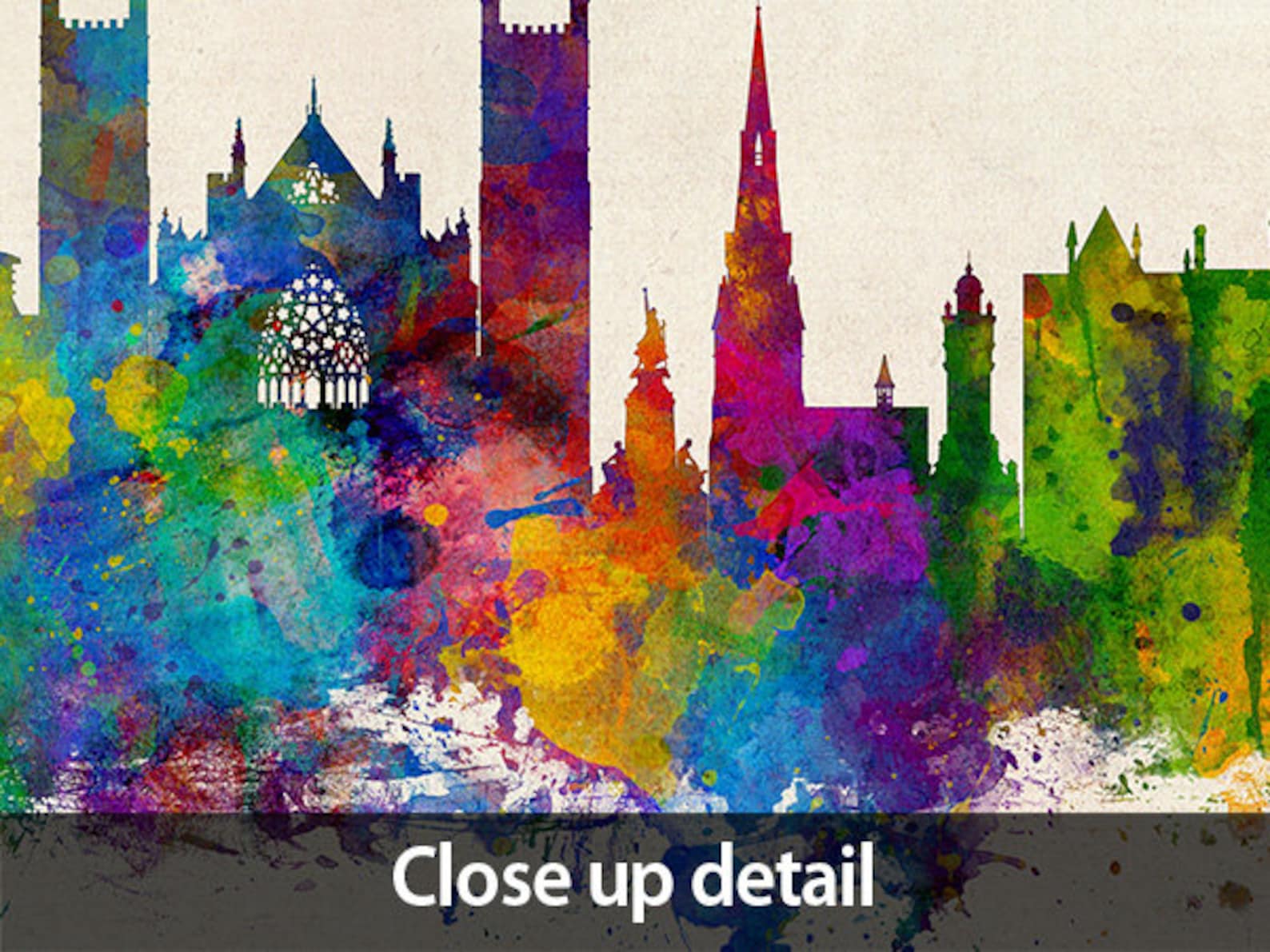 Exeter Skyline Exeter Devon Cityscape Art Print 2766 - Etsy UK