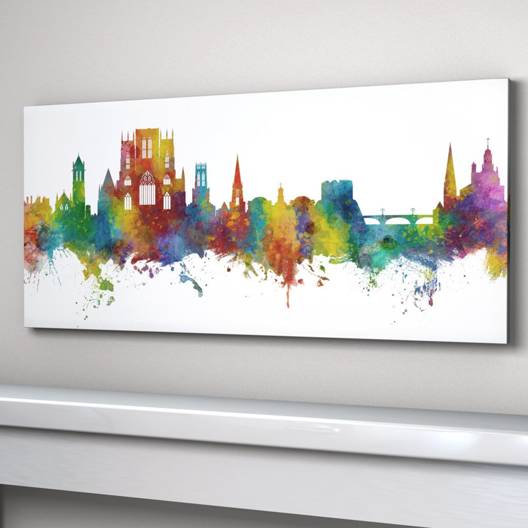 York Skyline Canvas, York Cityscape Box Canvas Art Print 15920 - Etsy UK