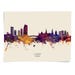Leeds Skyline England, Cityscape Painting Art Print Poster CX (6587 ...