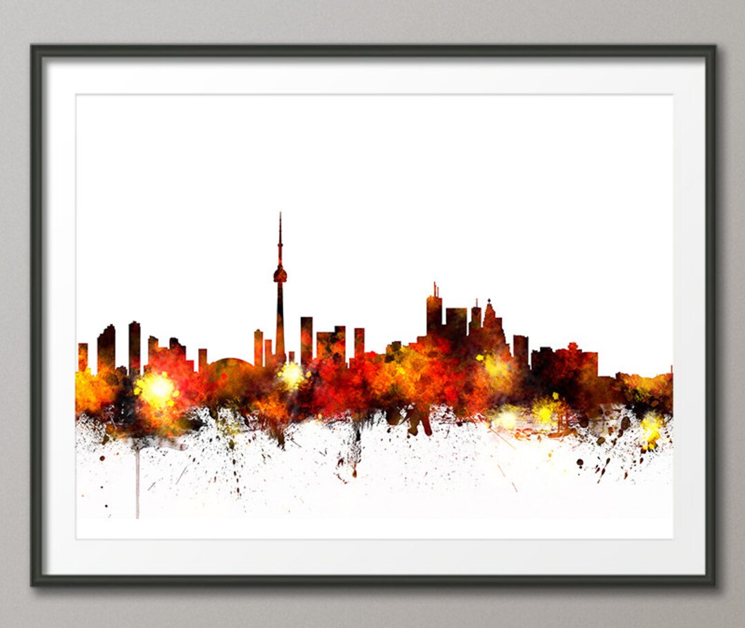 Toronto Skyline, Toronto Canada Cityscape Art Print (1073) - Etsy
