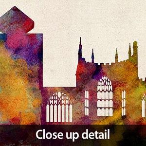 Coventry Skyline, Coventry England Cityscape Art Print (1065) - Etsy