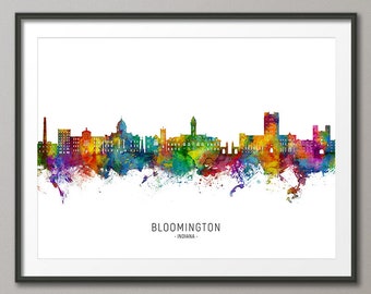 Bloomington Indiana Poster - Etsy