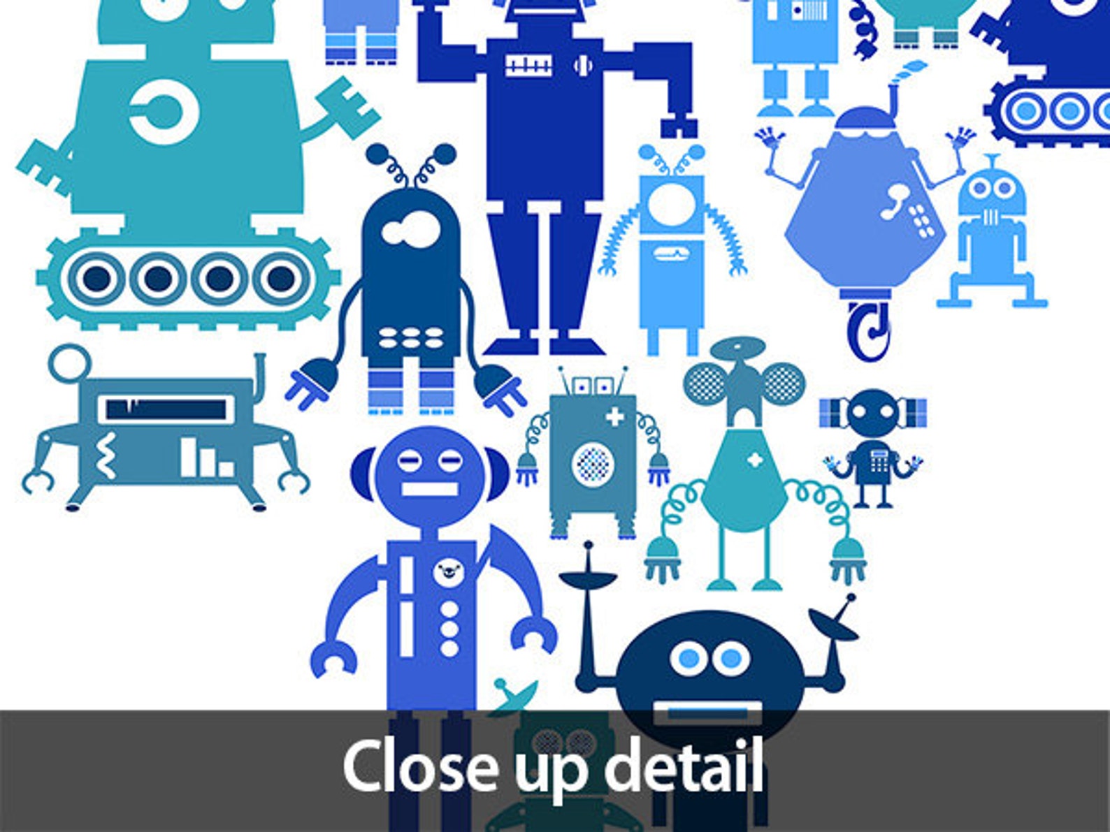 Robots Map of the World Map for Children and Kids Art Print - Etsy